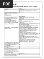 ICICI Salary Account Service Charges | PDF | Cheque | Banks