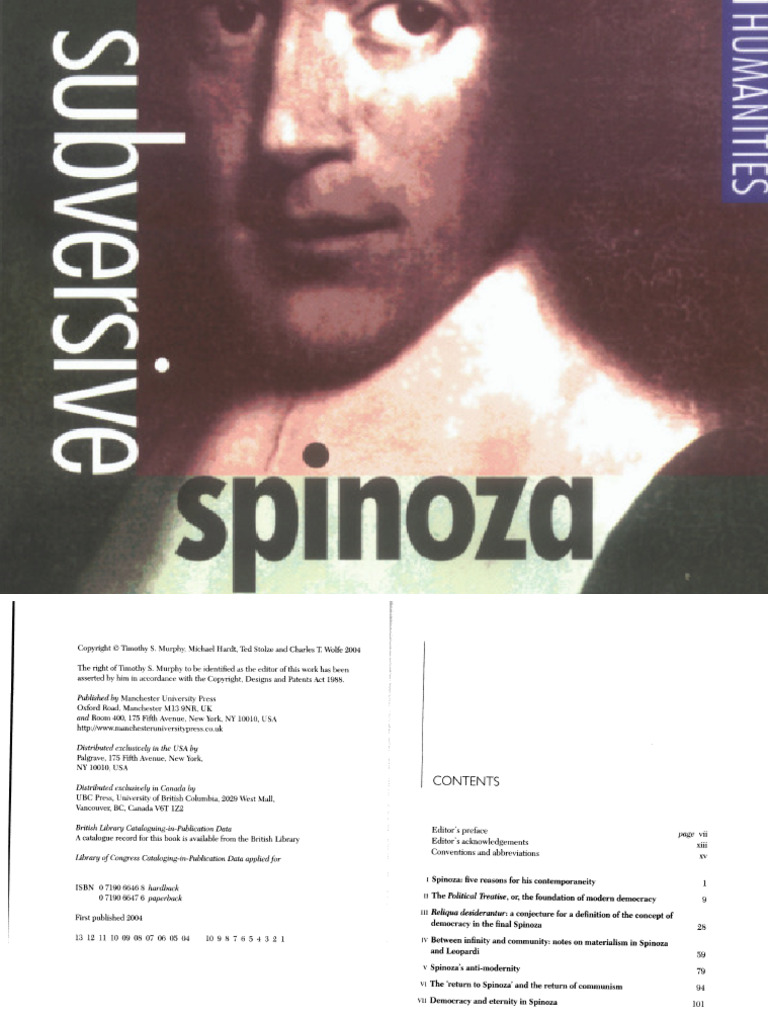 Negri - Subversive Spinoza | PDF