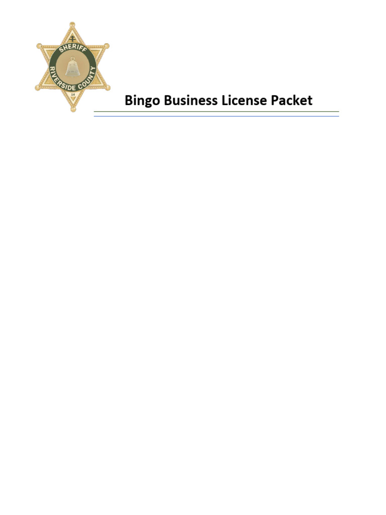 Bingo Business License | PDF | License | Expense