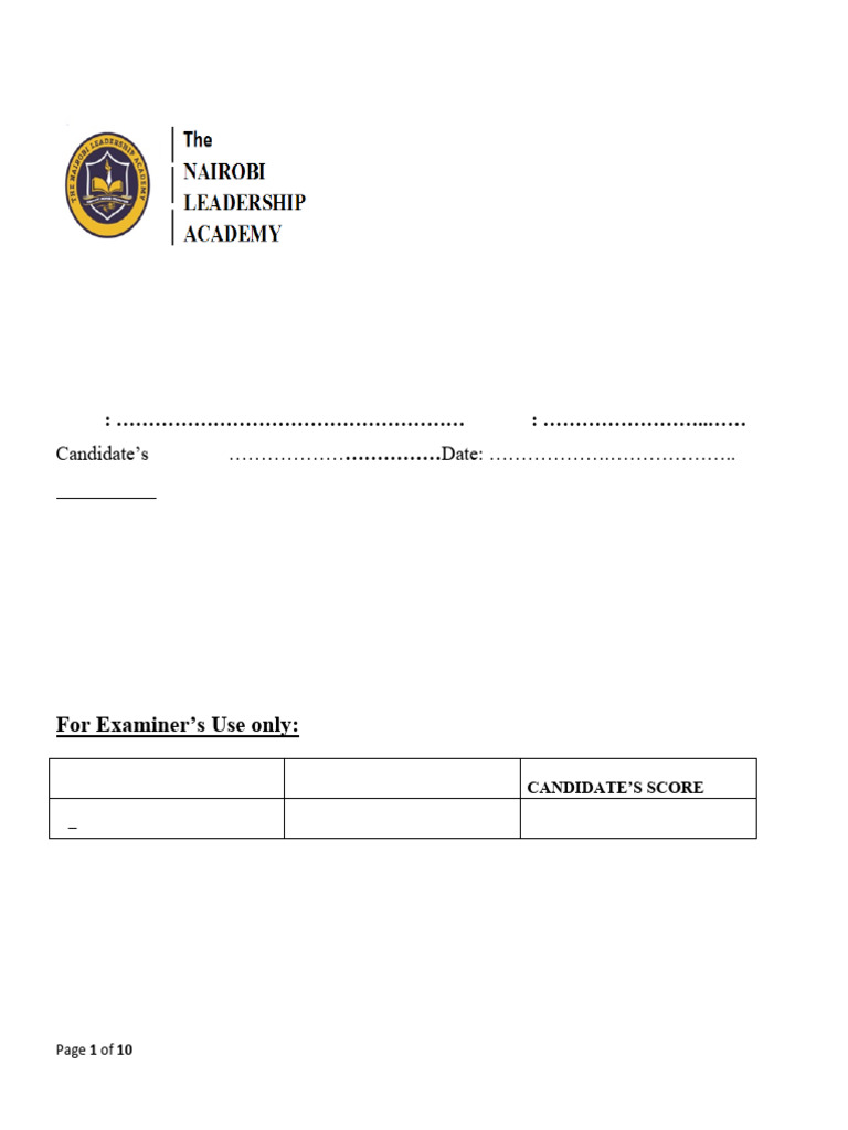 CHEMISTRY Form 2 End Term | PDF | Chemical Elements | Chemical Substances