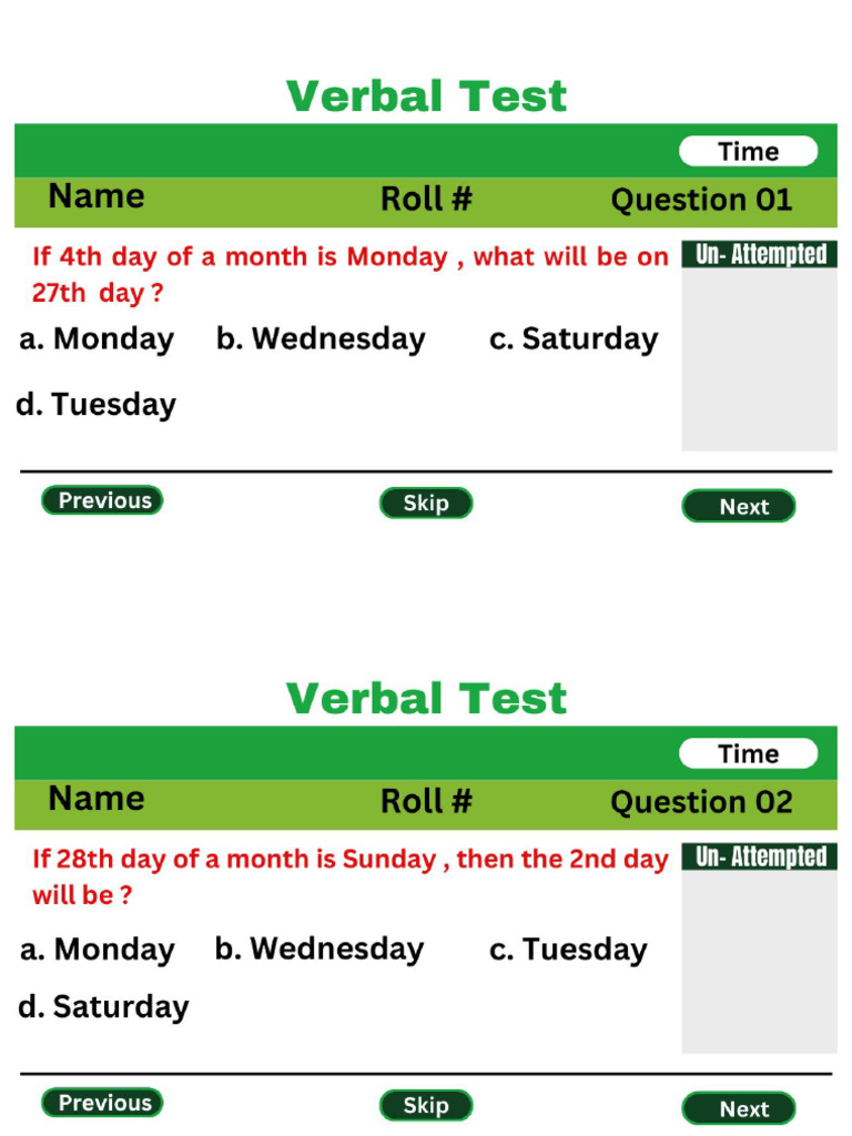 AMC Mock Verbal Test by Learn With XYMedico | PDF