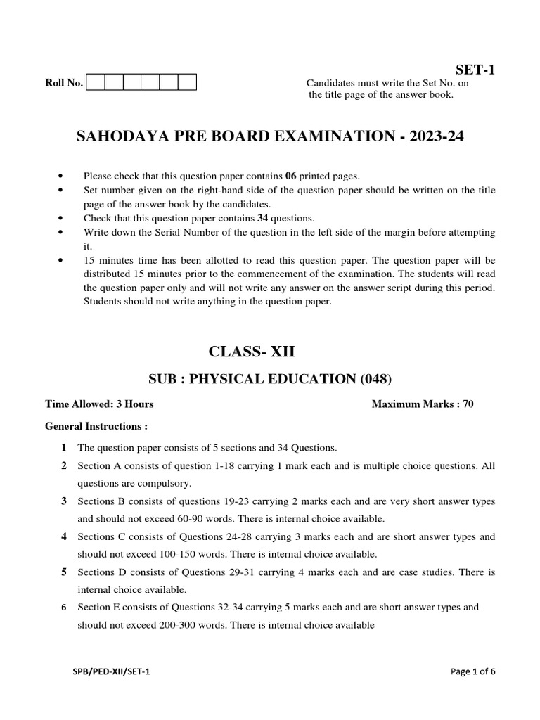 PHY. EDN. - QP [SET - 1] | PDF | Fracture | Force