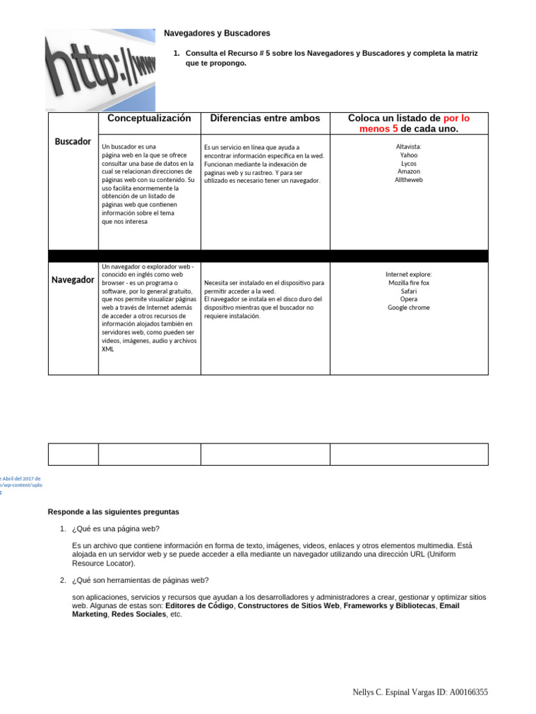 2da Actividad. Unidad 4 | PDF | Red mundial | Internet y web