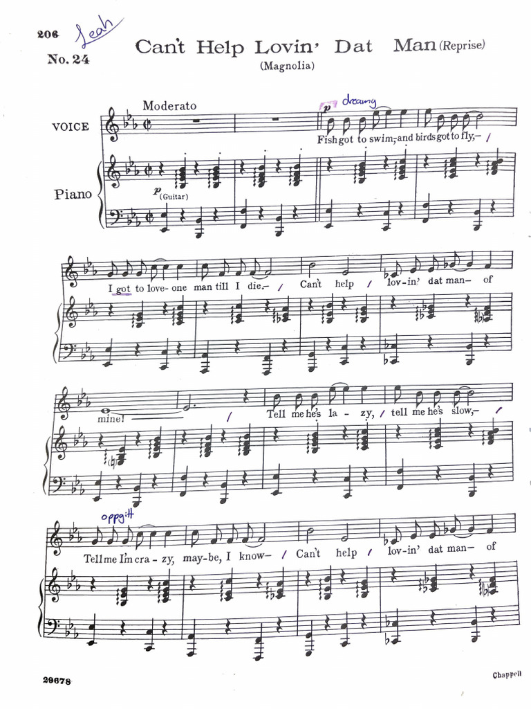 Can't Help Lovin Dat Man - Showboat | PDF