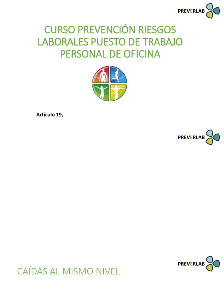 Curso Prevencion Riesgos Laborales Administrativo | PDF