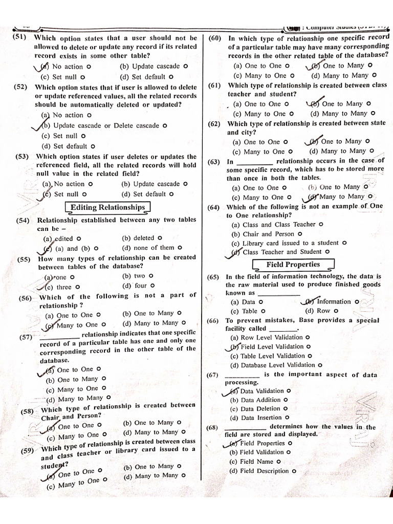 std-11 Sub - Computer - Chapter-10 MCQ PDF | PDF