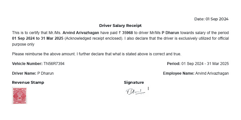 Driver Allowance | PDF