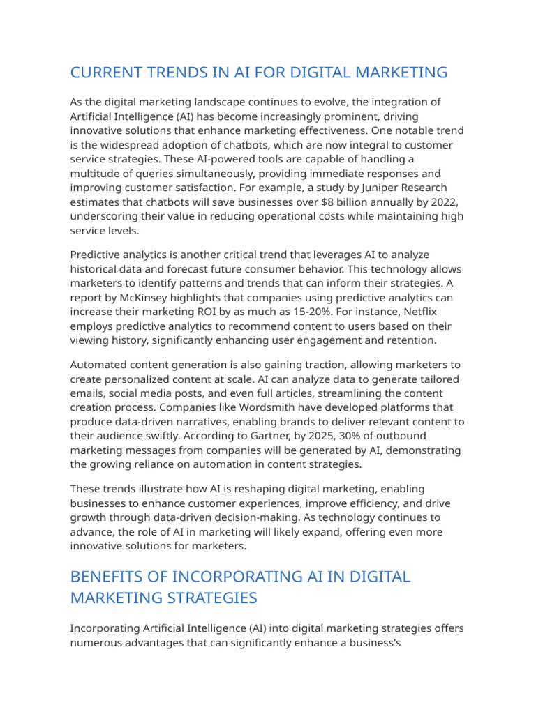AI in Digital Marketing_ Overview and Trends-2 | PDF