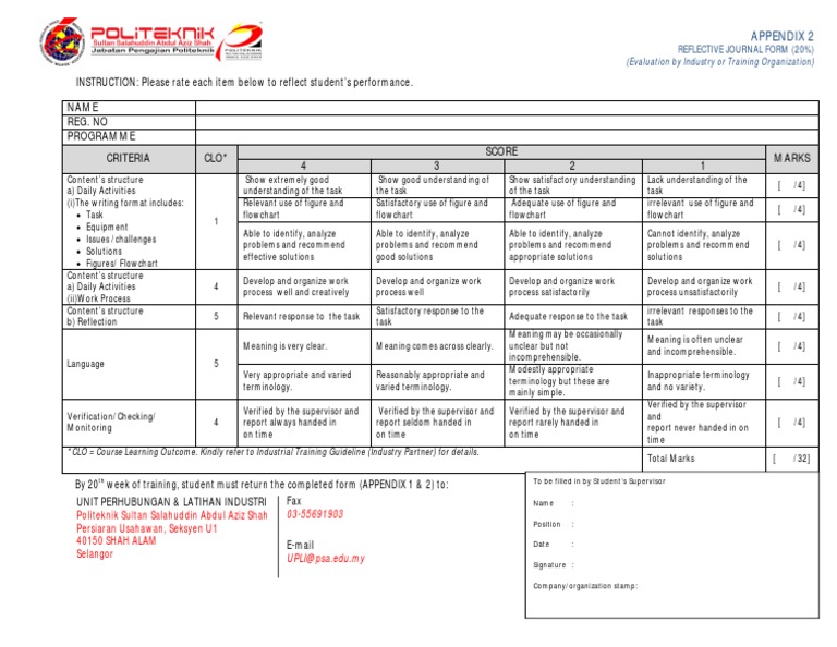 Student Performance Evaluation Form | PDF