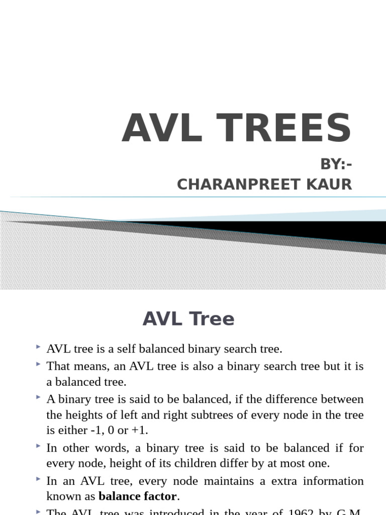 AVL TREES | PDF | Algorithms And Data Structures AVL TREES | PDF | Algorithms And Data Structures