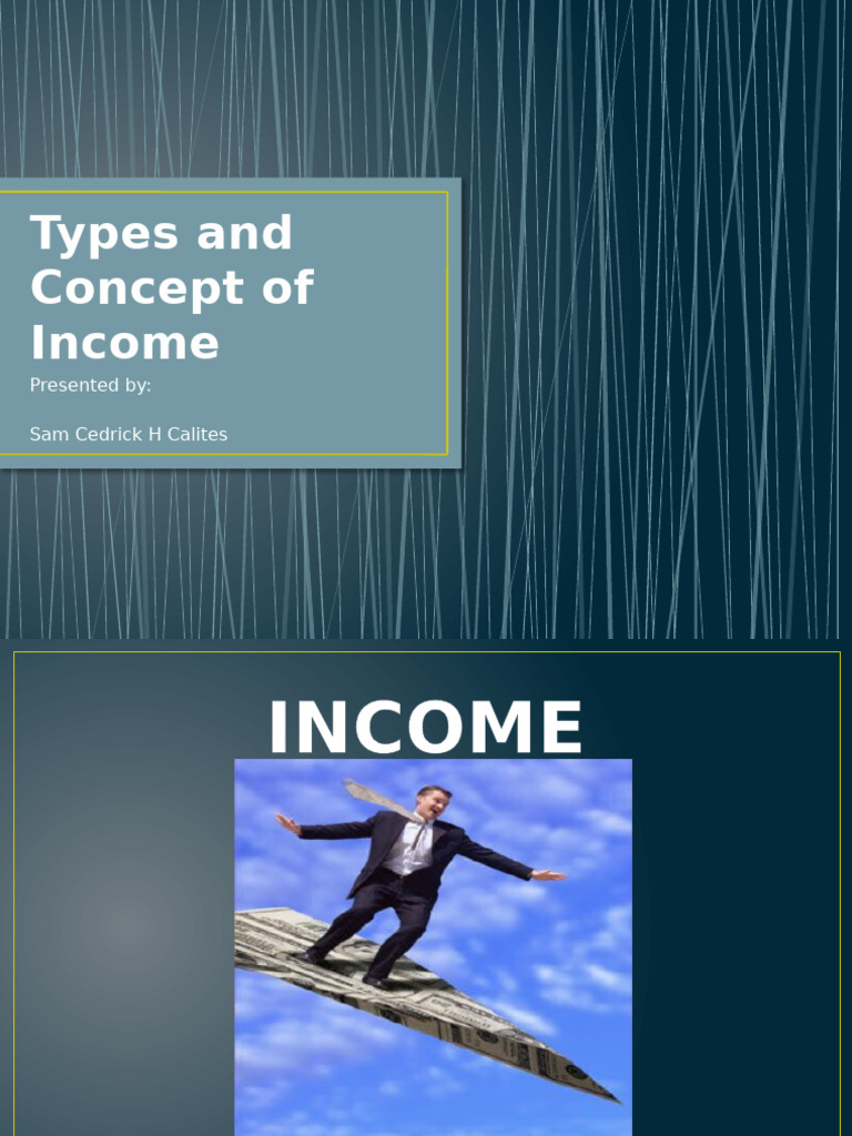 Types and Concept of Income - Module2 | PDF | Income | Taxes