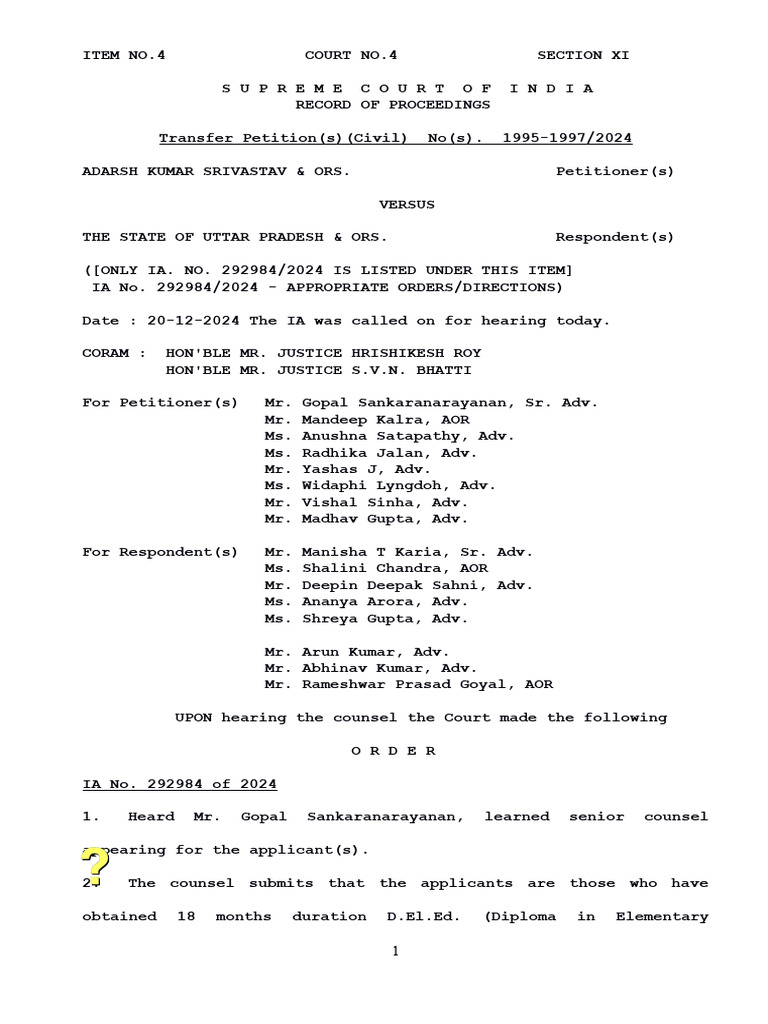 NIOS in TRE3 - Order - Chambers of M.S. Kalra | PDF | Judiciaries | Justice