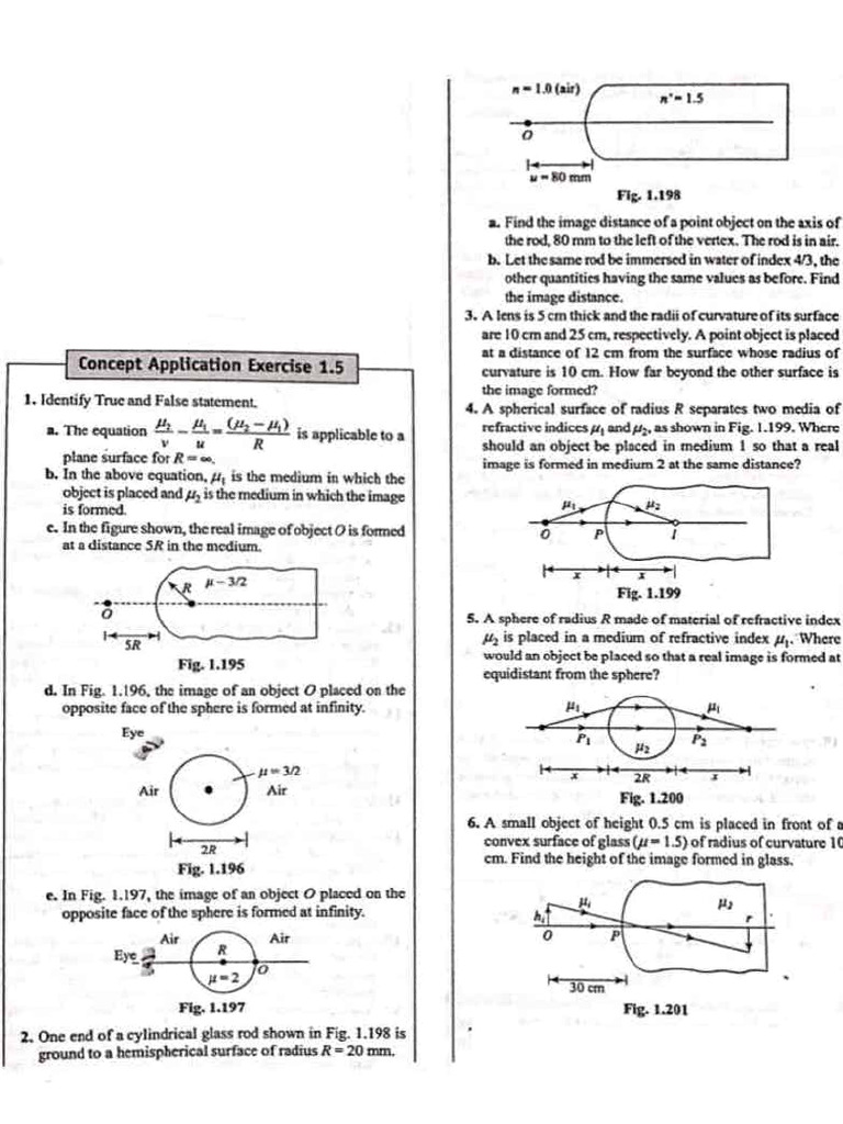 Optics Questions Sir | PDF