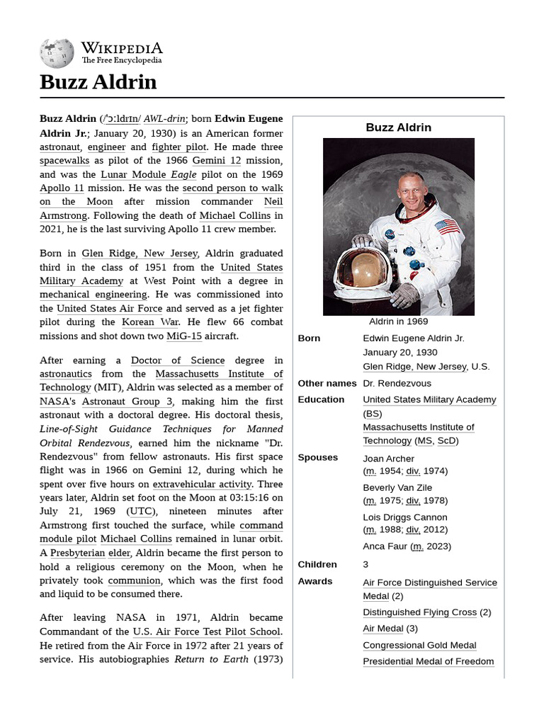 Buzz_Aldrin | PDF | Project Gemini | Apollo 11