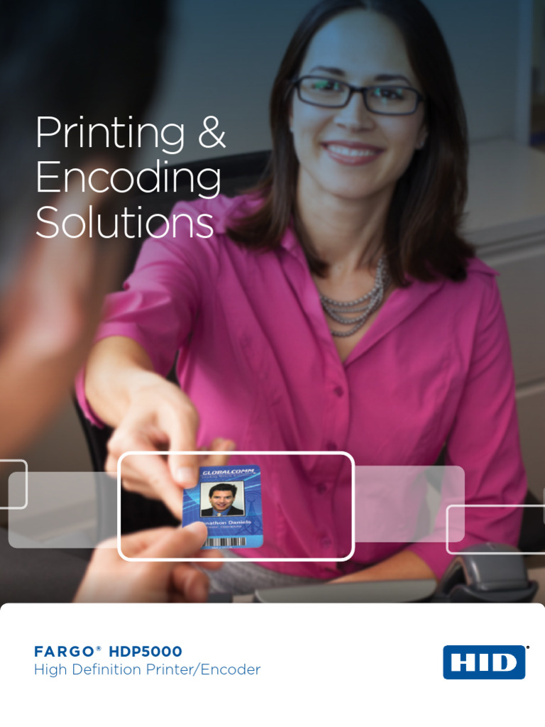 Fargo Hdp5000 Printer Data Sheet | PDF | Printer (Computing) | Computing