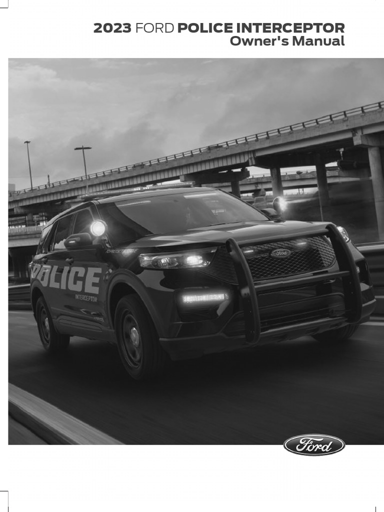 2023 Ford Explorer Police Interceptor Owners Manual Version 1 Om en US ...