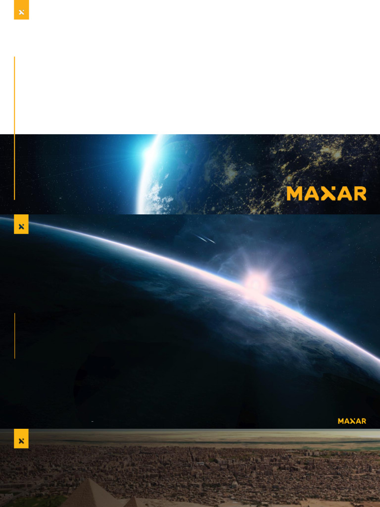 Maxar: Earth and Space Intelligence Solutions | PDF | Satellite ...