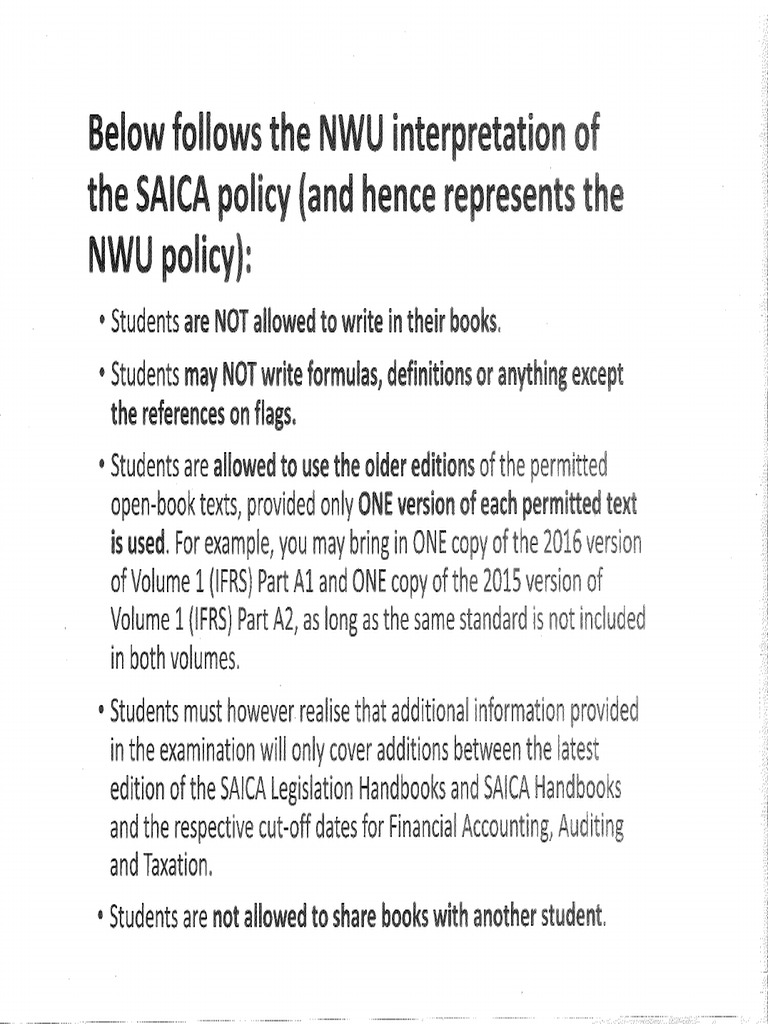 Open Book Policy | PDF