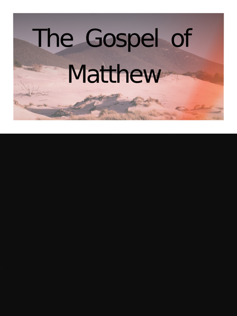 Matthew | PDF