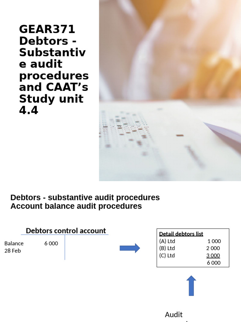 GEAR371 - Debtors Substantive Audit Procedures and CAAT - S - 002 - 4.4 ...