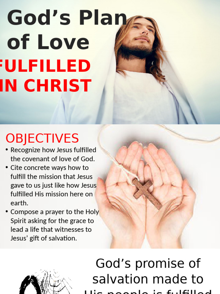 Lesson 2 God's Plan of Love Fulfilled in Christ | PDF