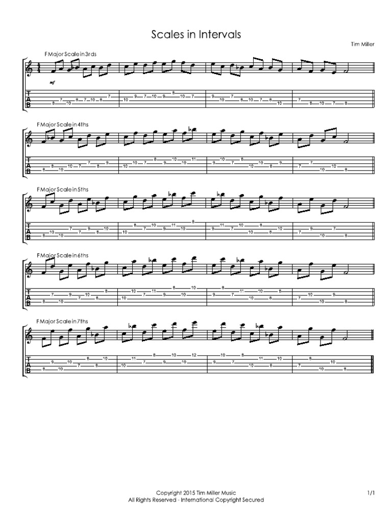 Scales in Intervals Chart | PDF