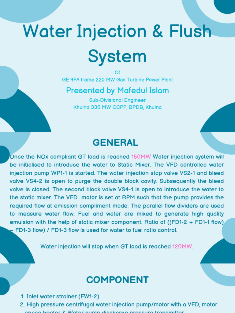 Water Injection & Flush System.pdf | PDF | Pump | Valve