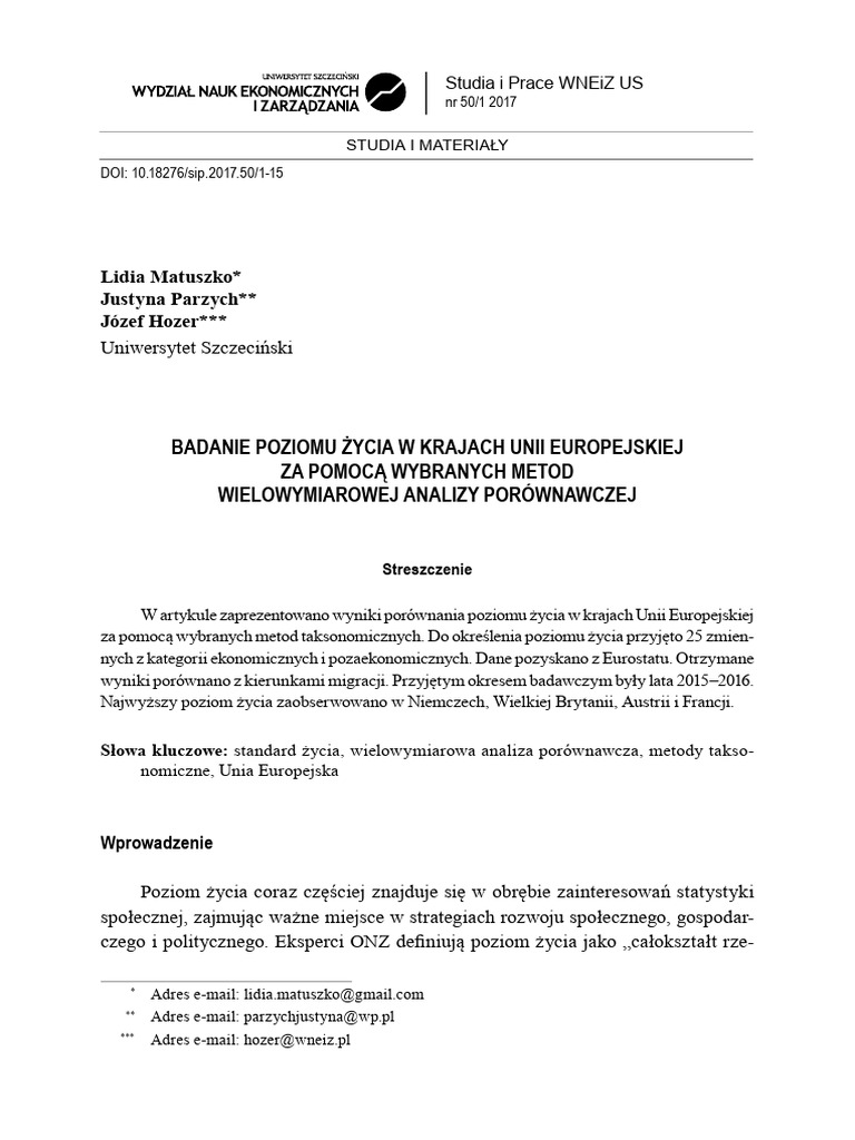 15 Matuszko.l Parzych.j Hozer.j | PDF