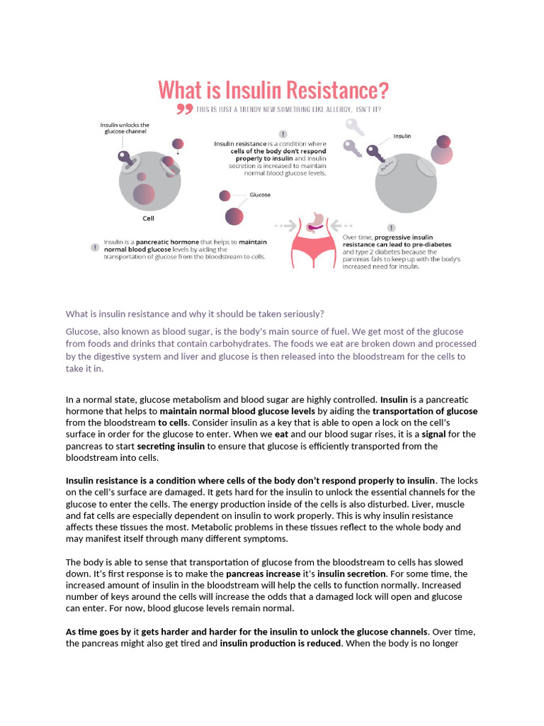 Understanding Insulin Resistance Risks | PDF