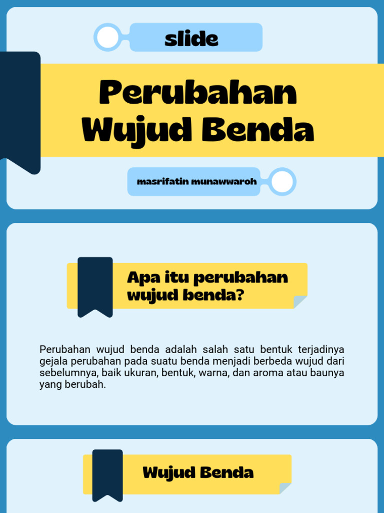 Perubahan Wujud Benda Presentasi Biru Ilustratif - 20241226 - 170429 ...