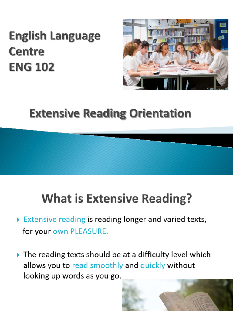 Extensive Reading Orientation - ENG102 | PDF