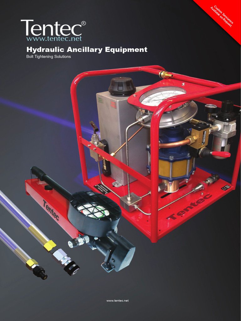 Tentec Hydraulic Data Sheet TDR114 A4 | PDF | Pump | Equipment