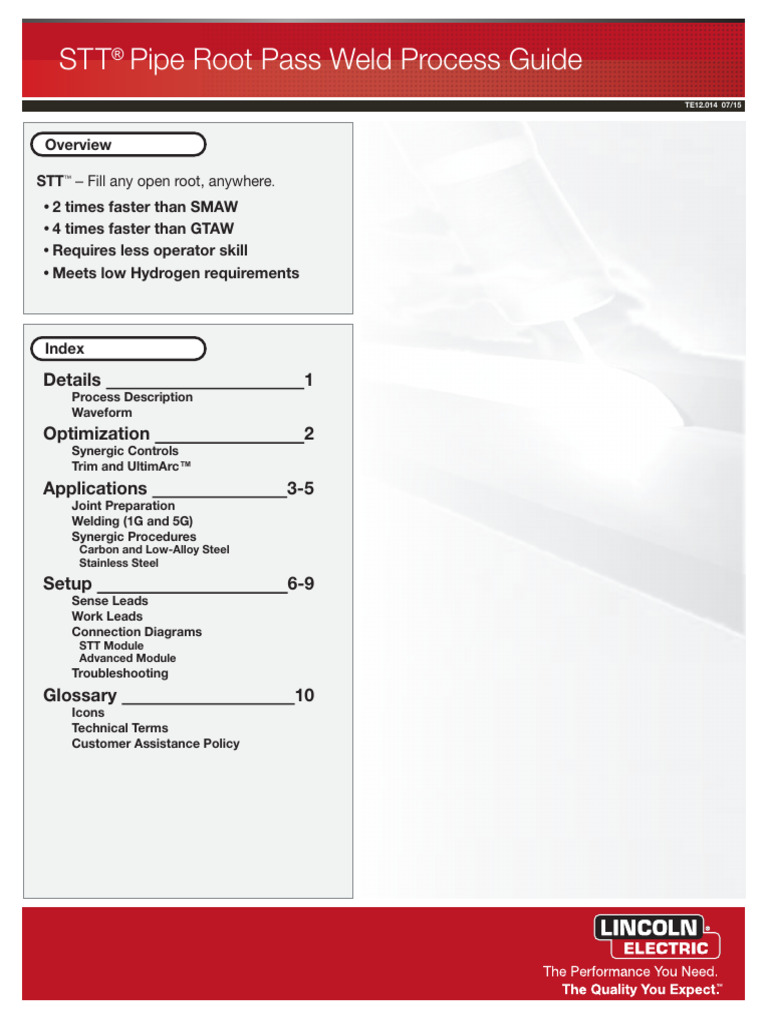 Lincoln Electric STT Welding-Te12014 - SSTT | PDF | Welding | Construction