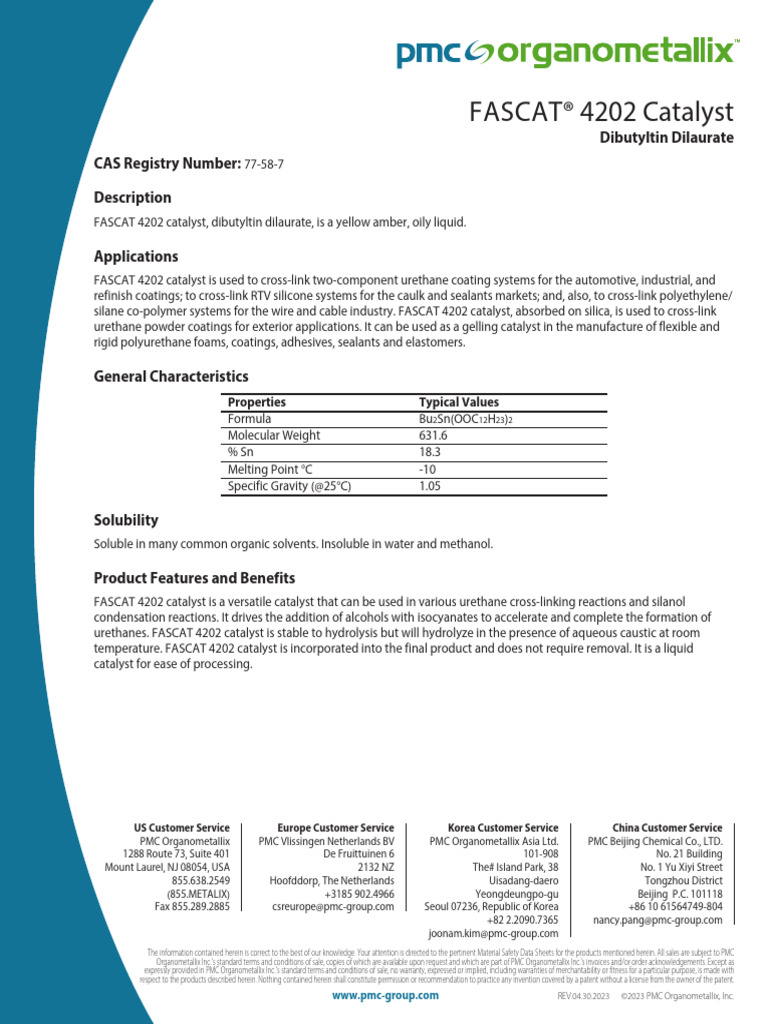 Fascat 4202 TDS - 1729112022 | PDF | Polyurethane | Materials