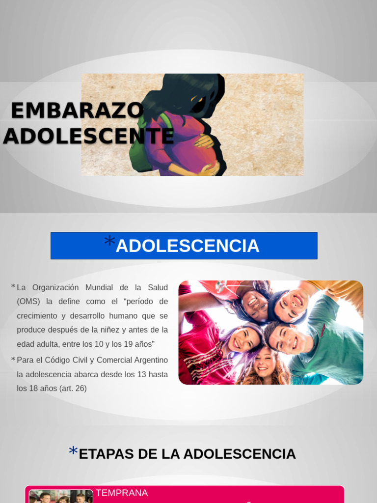 Embarazo Adolescente | PDF | Adolescencia | Pubertad