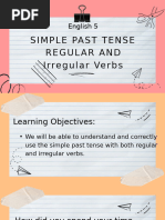 Regular and Irregular Verbs Grade5 Worksheet | PDF