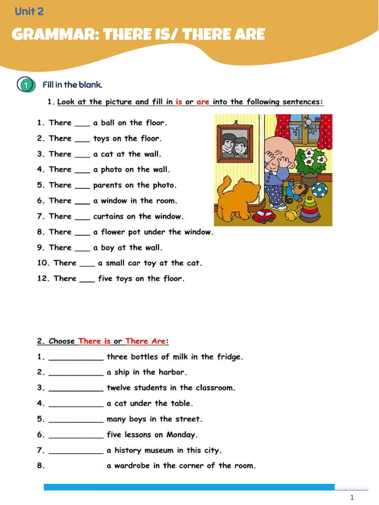 Grammar There Is There Are | PDF