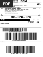 Ejemplo Guía DHL | PDF | México