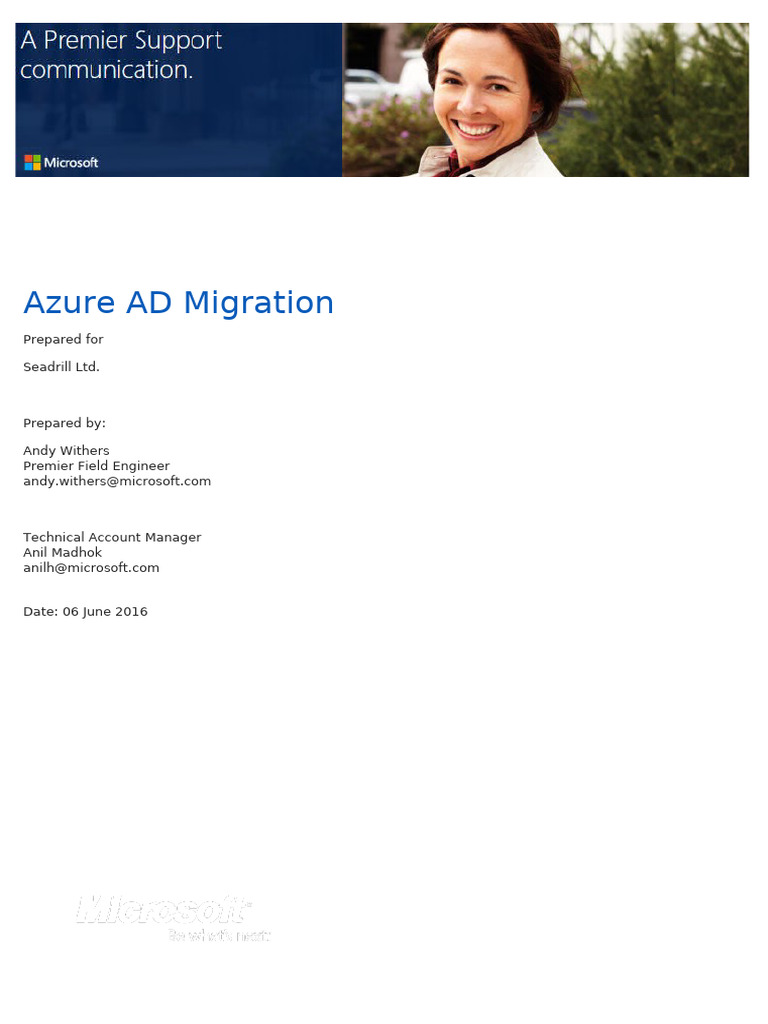 AAD Migration 07.17.16 v0.4 Seadrill LTD | PDF | Active Directory ...