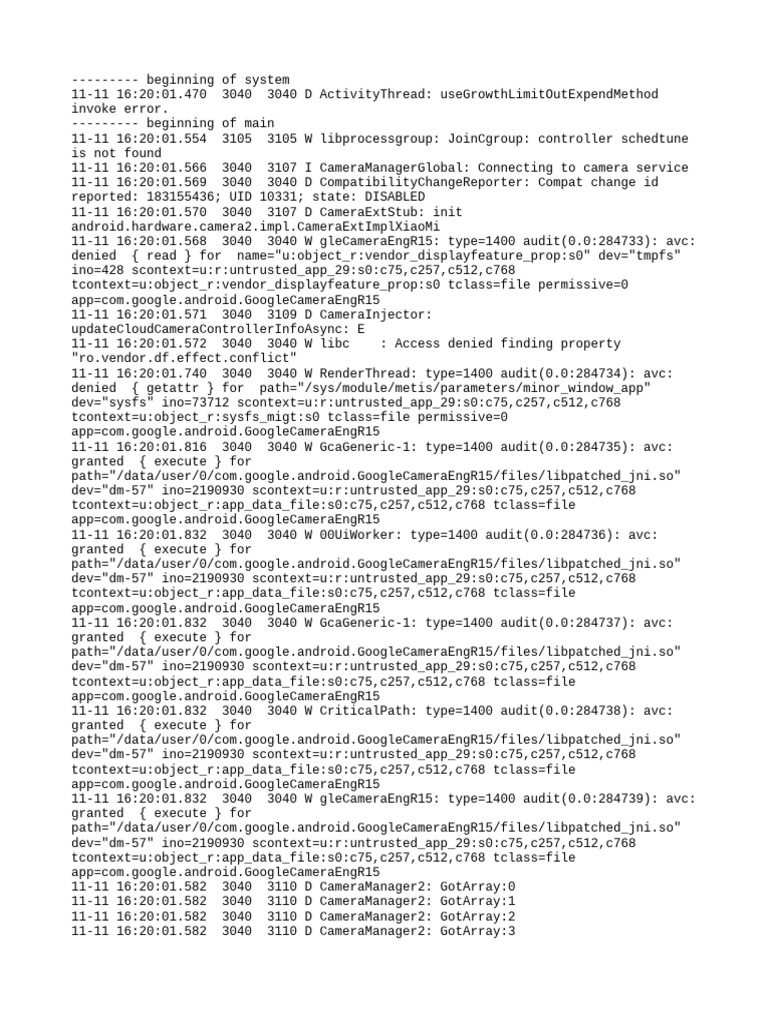 logcat | PDF | Computing | Software