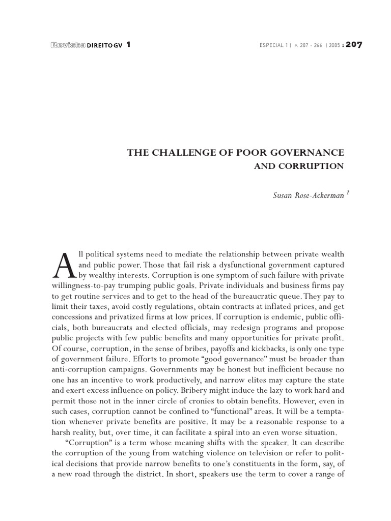 Tackling Corruption & Governance | PDF | Political Corruption | Bribery