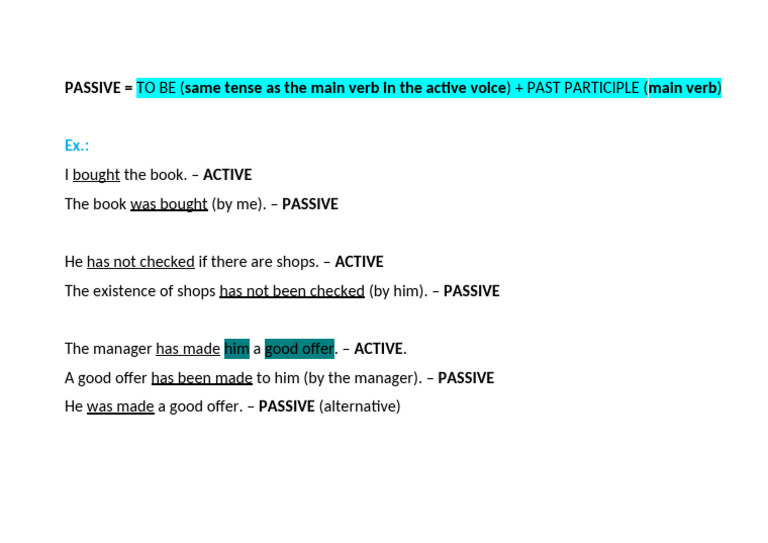 Understanding Active and Passive Voice | PDF