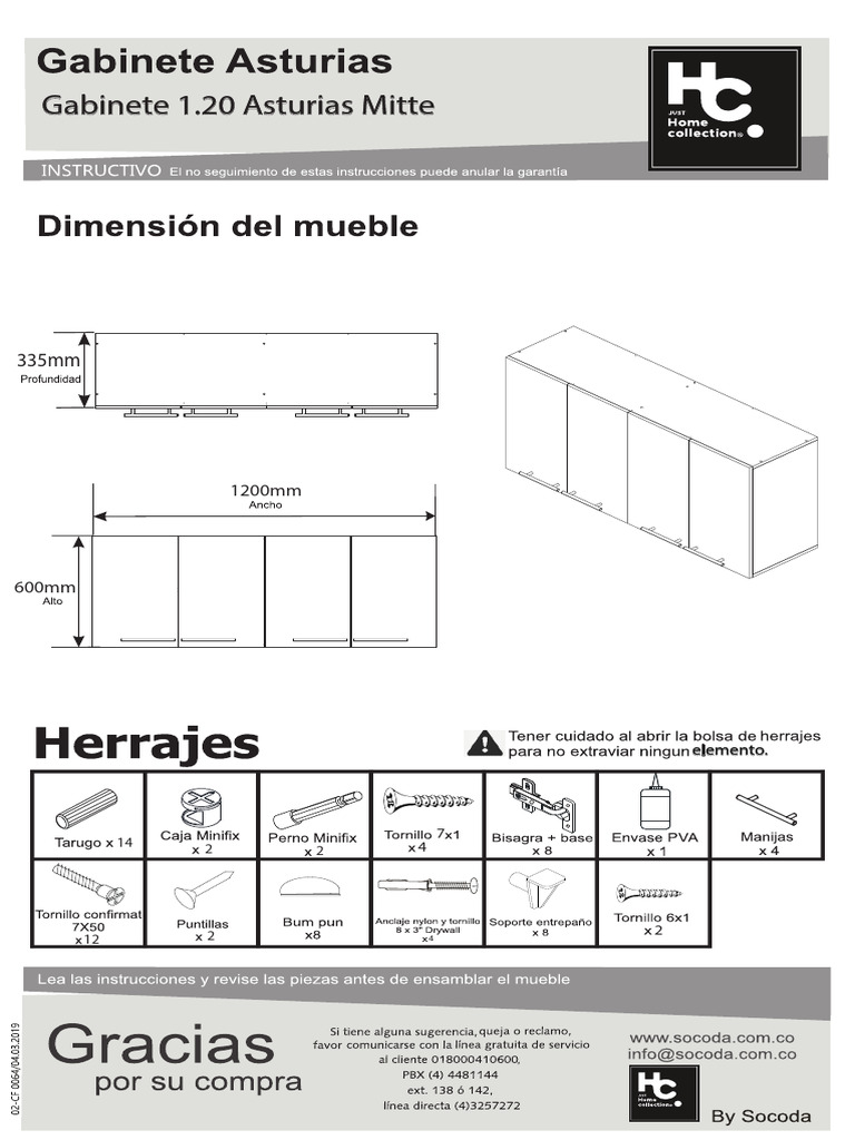Instructivo Ensamble Ms Asturias 120 Be | PDF | Agua | Acero