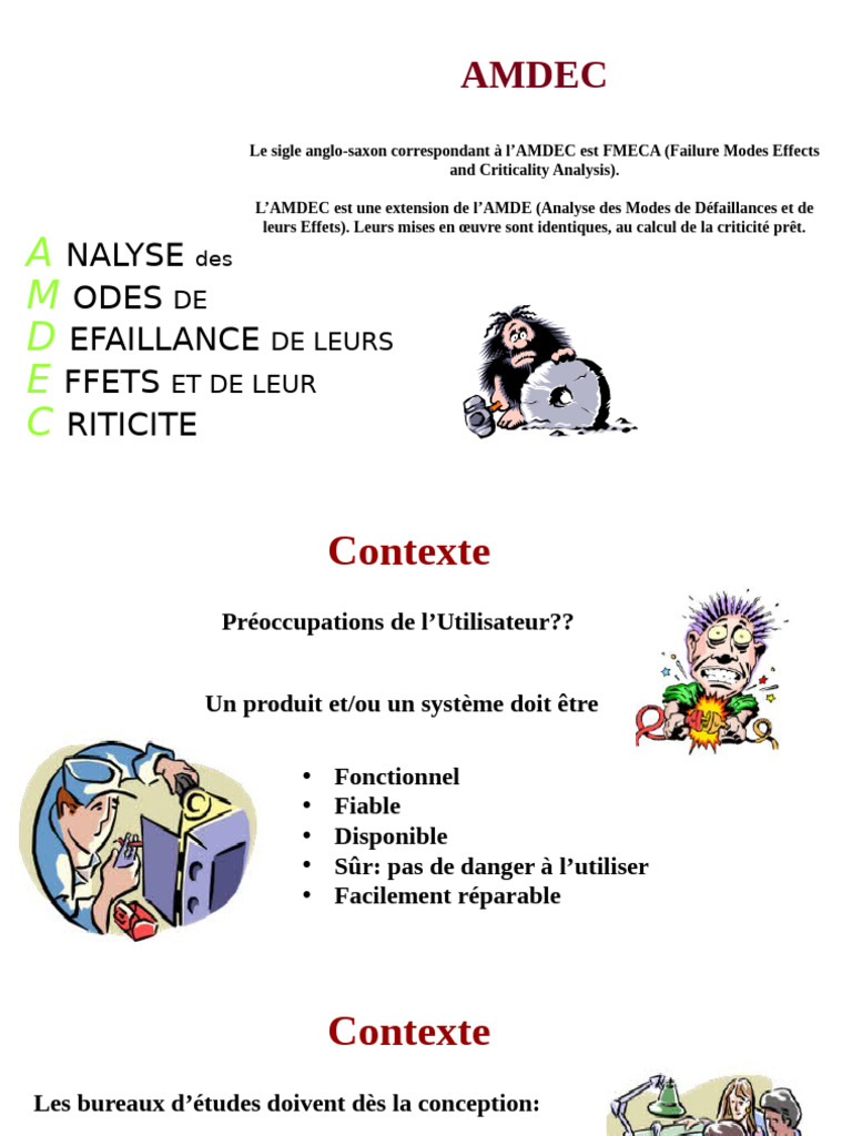 Présentation AMDEC | PDF