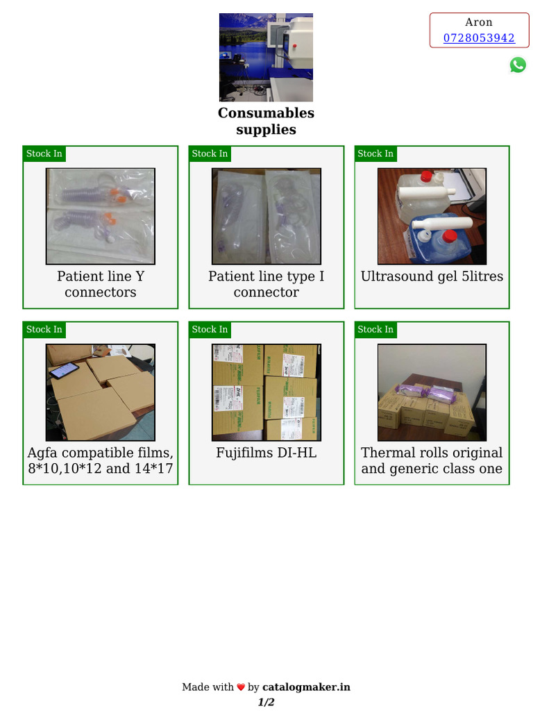 Medical Equipment and Supplies Inventory | PDF