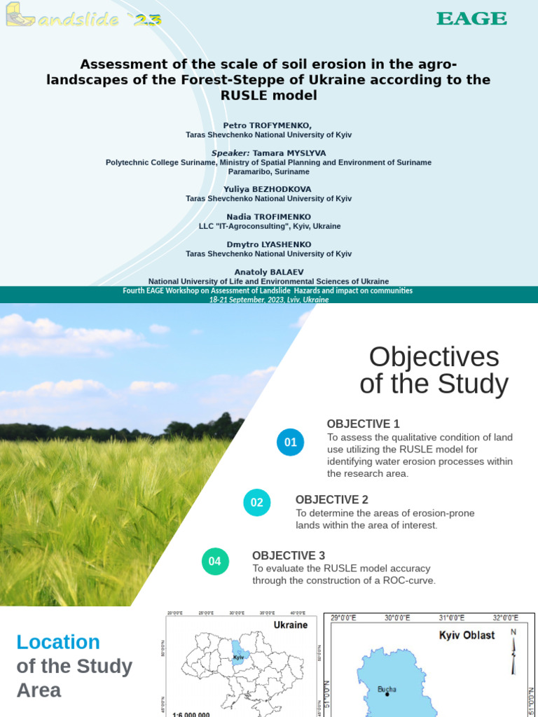+Gis Conference Trofimenko 2023 | PDF | Landslide | Earth Sciences