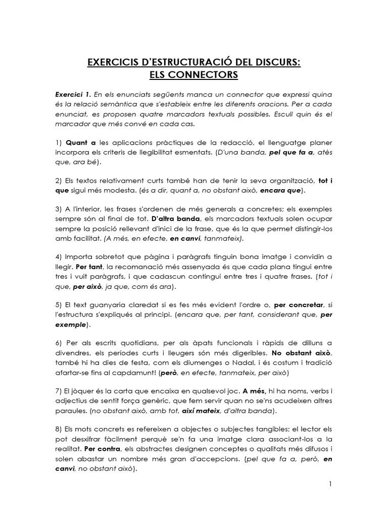 Exercici de Connectors | PDF