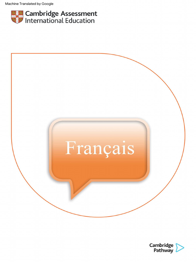 French Syllabus English Translation | PDF | Human Communication
