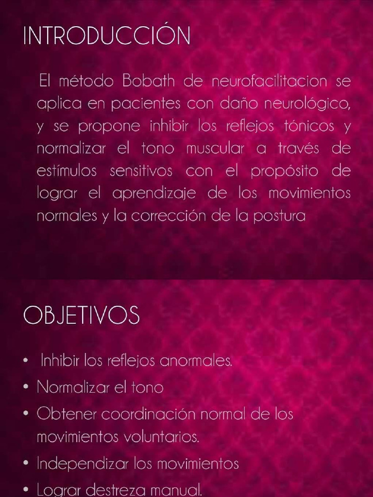 Metodo de Neurofacilitacion de Bobath | PDF