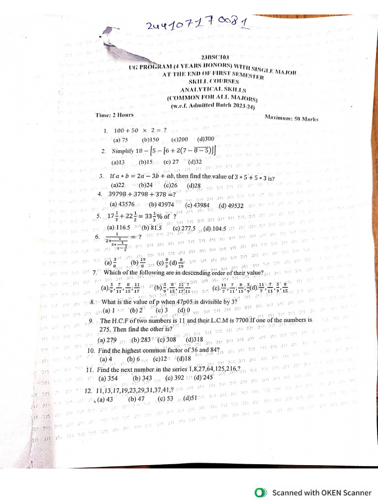 Analytical Skills | PDF